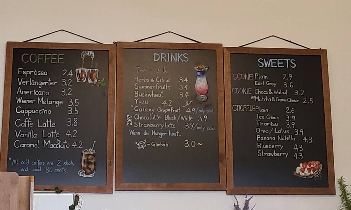 Speisekarte von CAFE SWEET HONEY, Wien