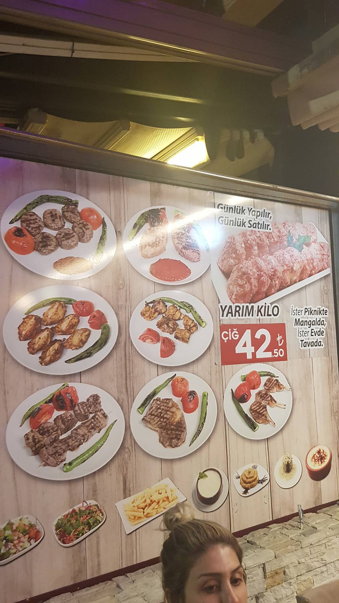 Menu at CAN-U CAN KÖFTE VE KANAT BİZİMÇARŞI, Turkey