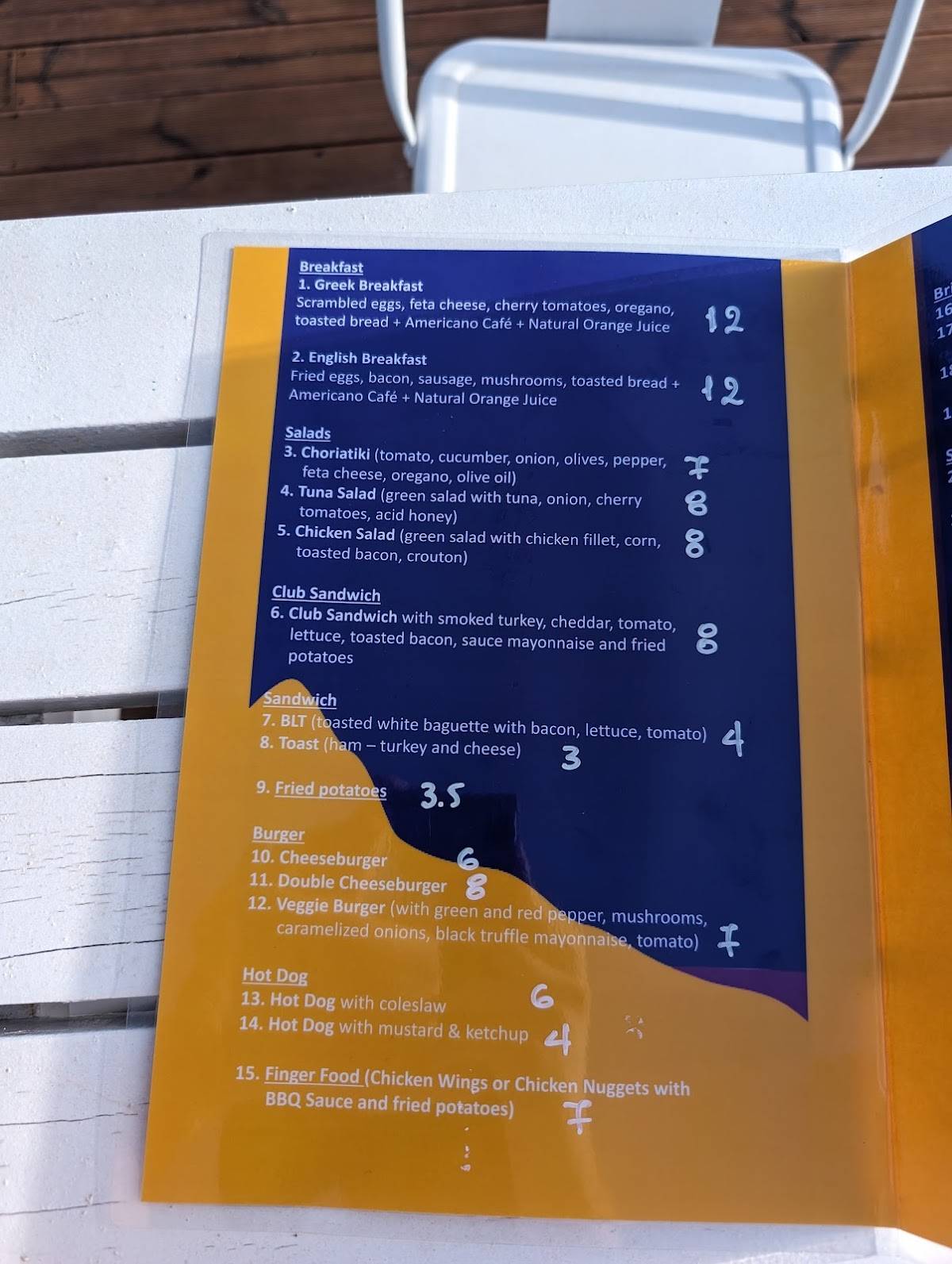 Menu at CANTEEN DRIVE THROUGH, Troulos
