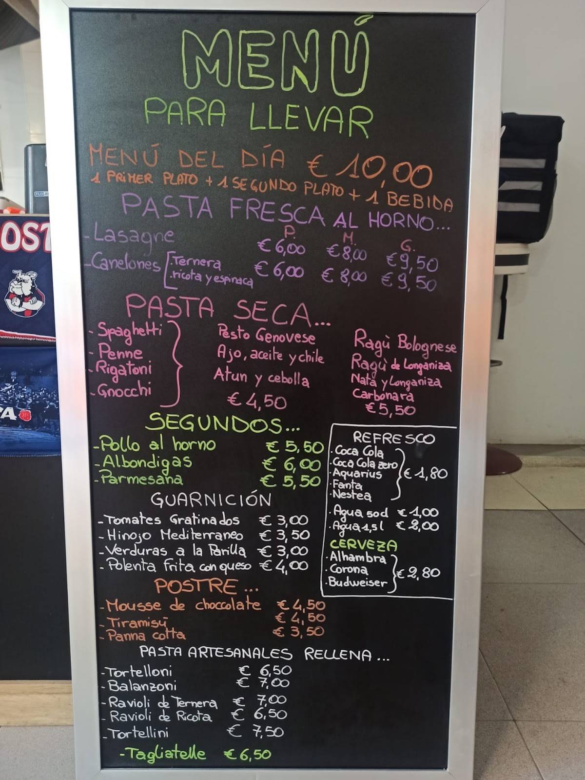 Carta del restaurante CASA COMIDA DR. BALANZONE, Valencia
