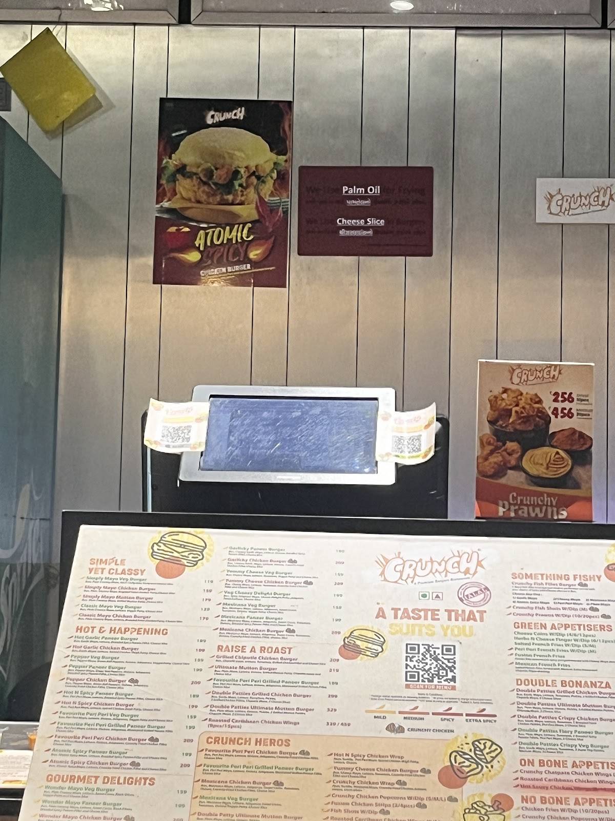 Menu at Crunch, Surat, 4QRH+FJC White House