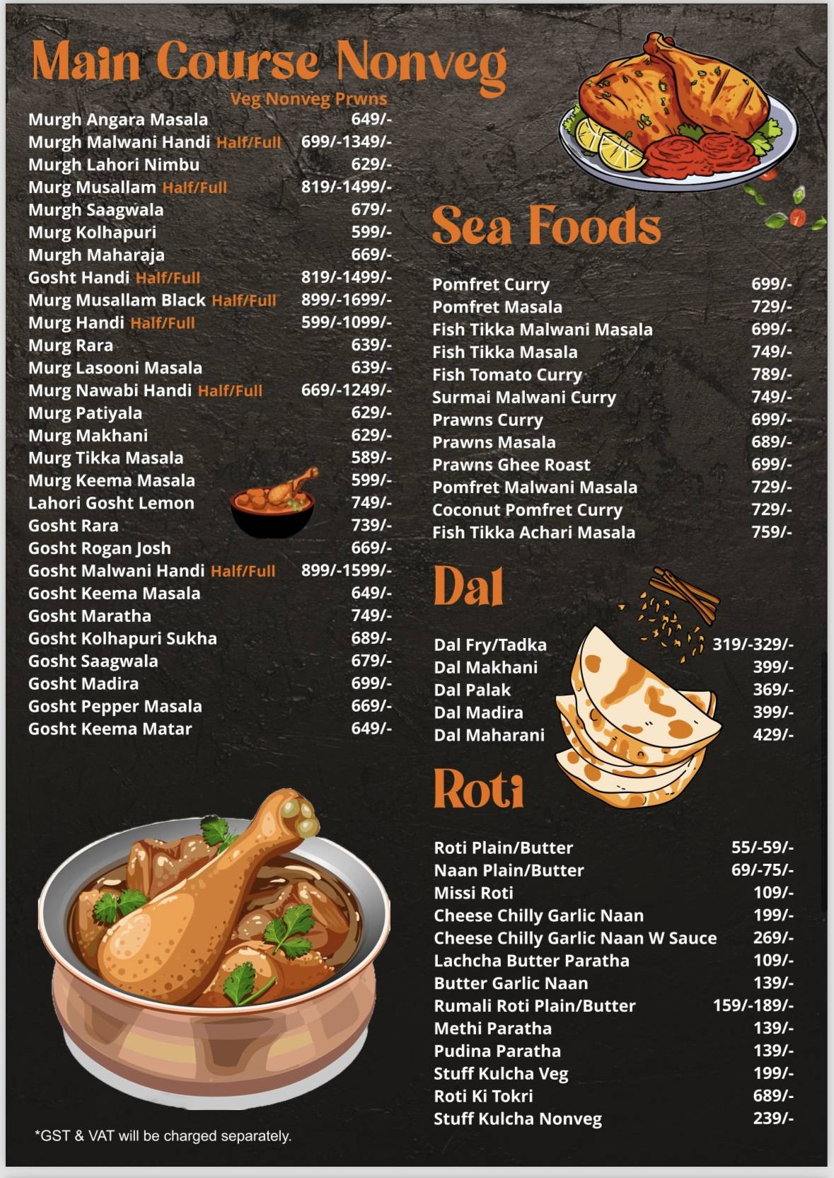 Menu at Cafe CO2, Pune, Angrewadi. Manas lake