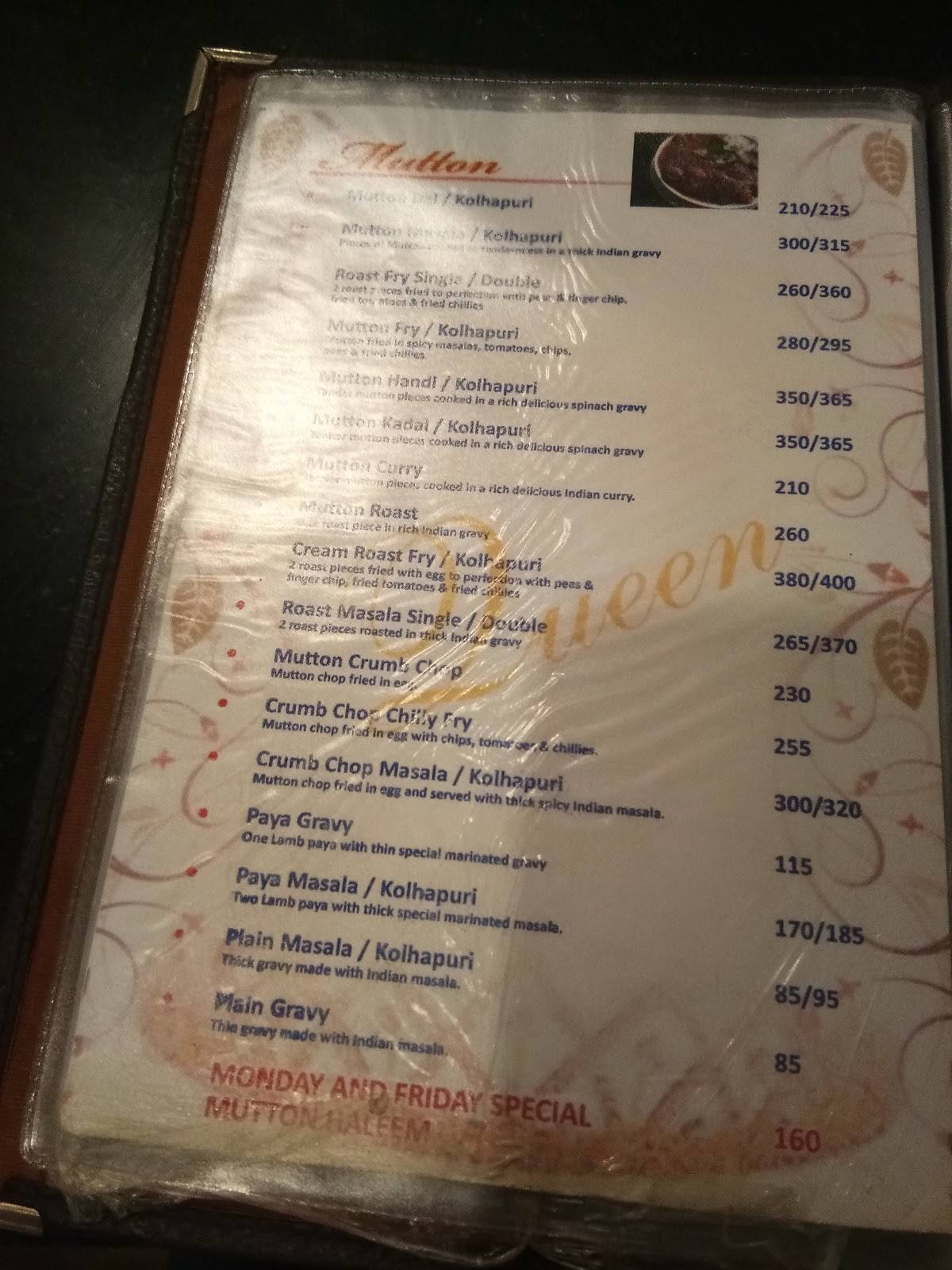 Menu at Cafe Diamond Queen, Pune, 7
