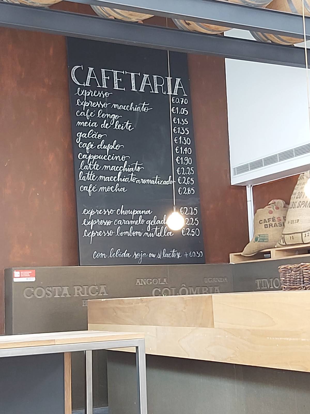 Menu em Choupana Caffé café, Lisboa, Av. da República 25A