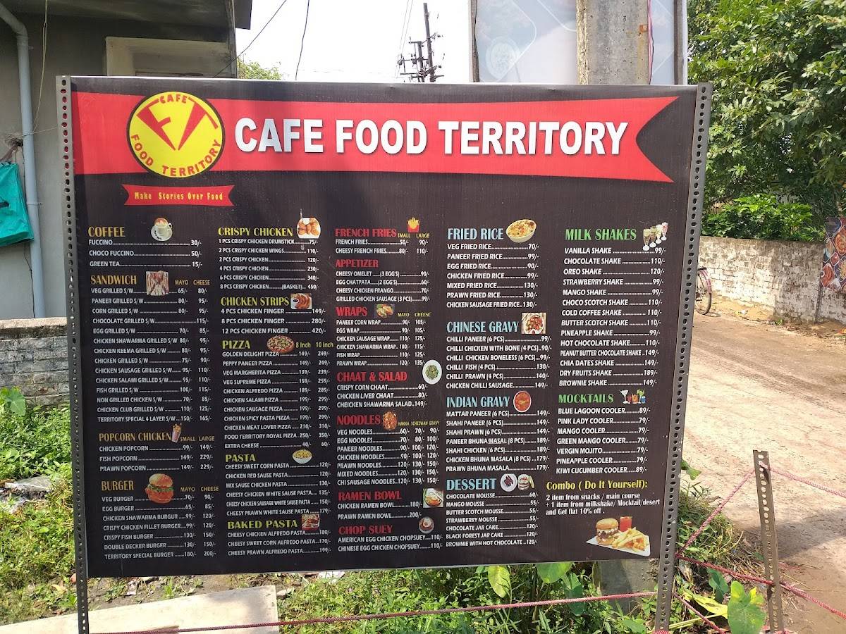Menu at Cafe Food Territory, Muragachha, Muragacha hospital para Sodepur