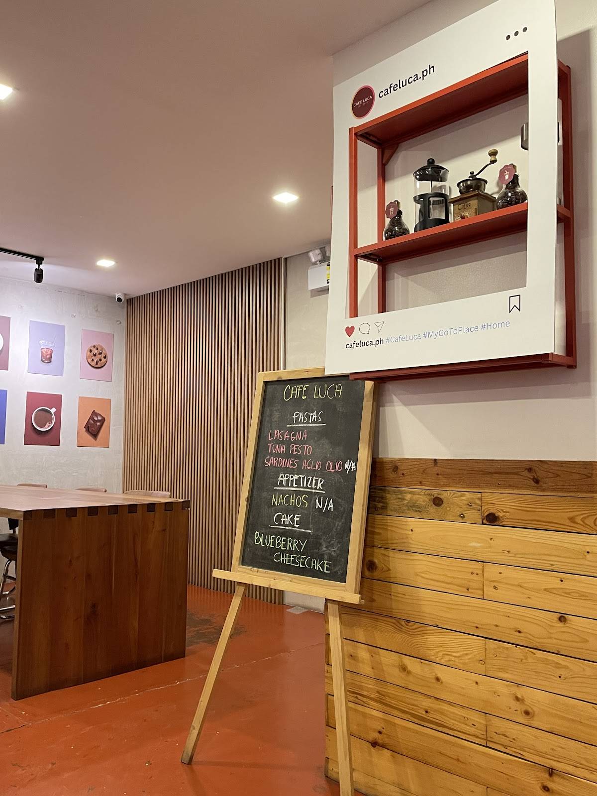 Menu at Cafe Luca, Quezon City