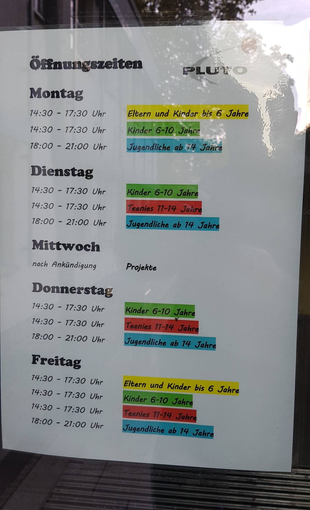 Speisekarte von Café Pluto cafe, Herne