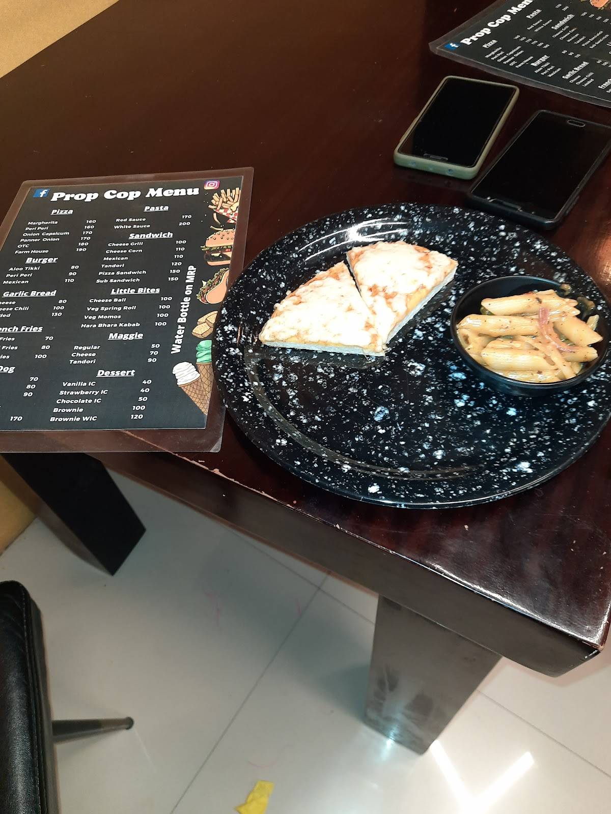 Menu at Prop Cop Cafe, Jaipur