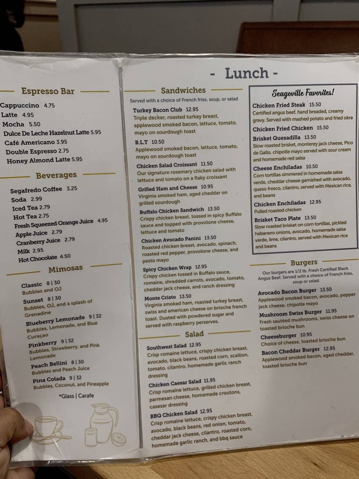 Menu at Starwood Cafe - Seagoville, Seagoville