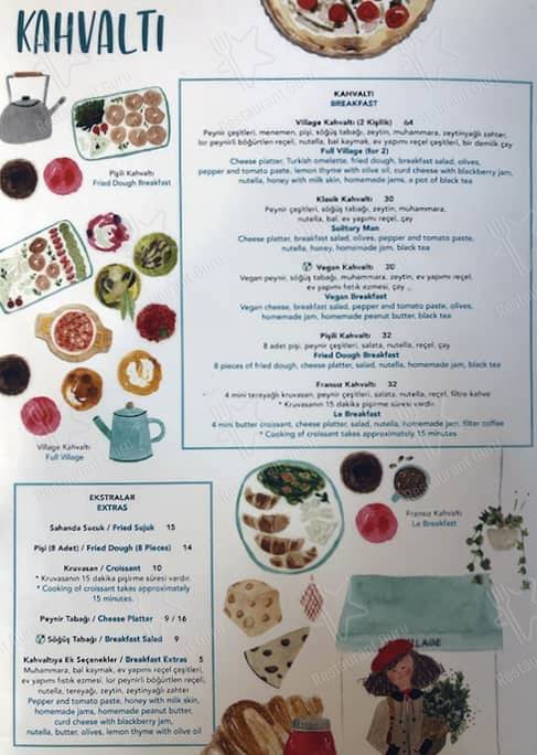 Menu au Village Coffee + Eatery restaurant, Istanbul, Recaizade Sk. No:54/A