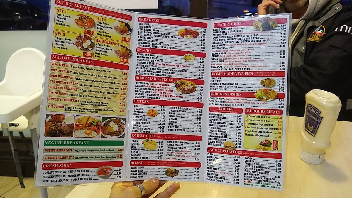 Menu at Cafe Viva Pizzeria, Sudbury