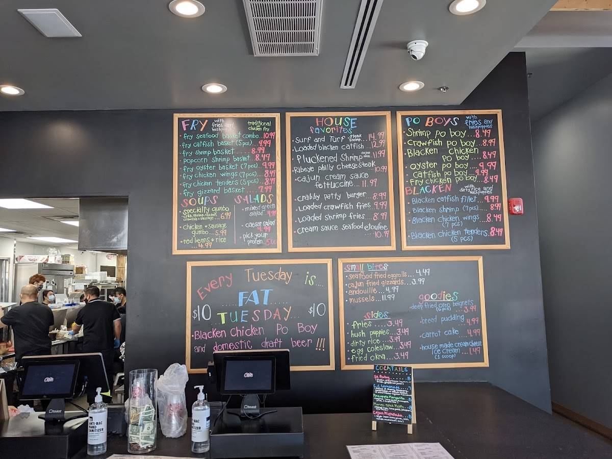 Menu at Cajun Corner - Uptown OKC restaurant, Oklahoma City, 312 NW 23rd St