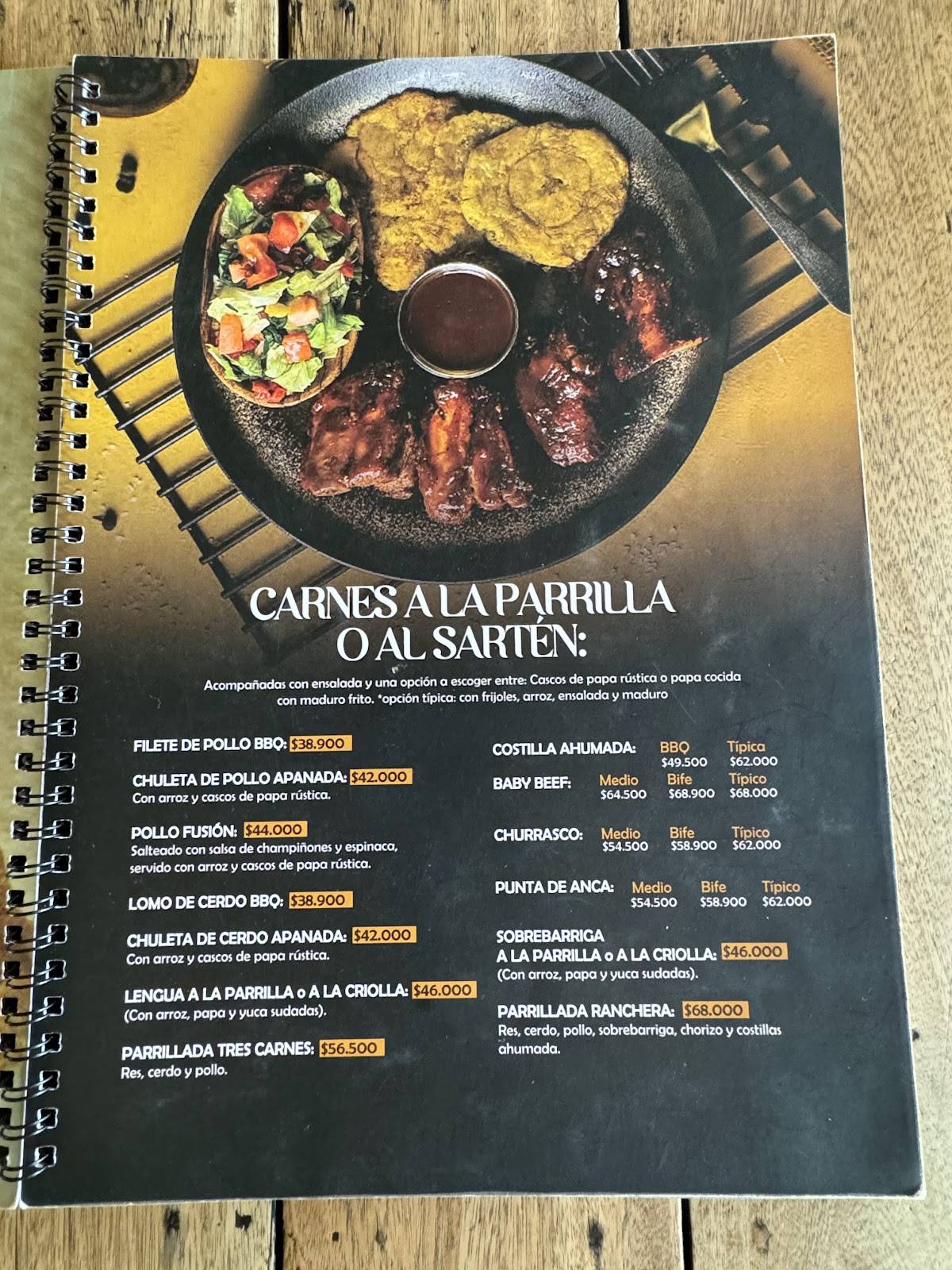 Menu at Simón Parrilla Norte - Restaurantes en Cali, Cali, Cl. 44a Nte ...
