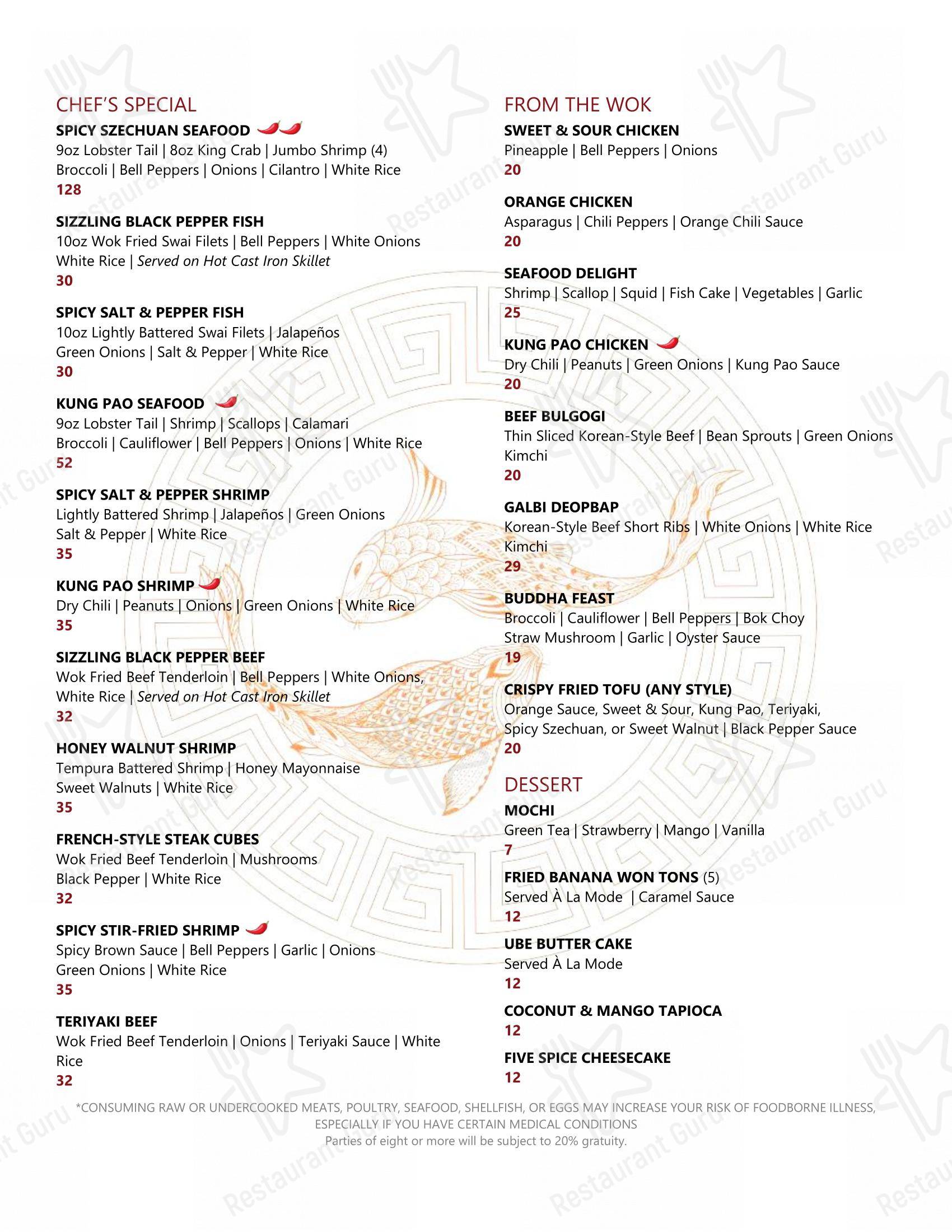 Menu at Canyons Steak House at Soboba pub & bar, San Jacinto