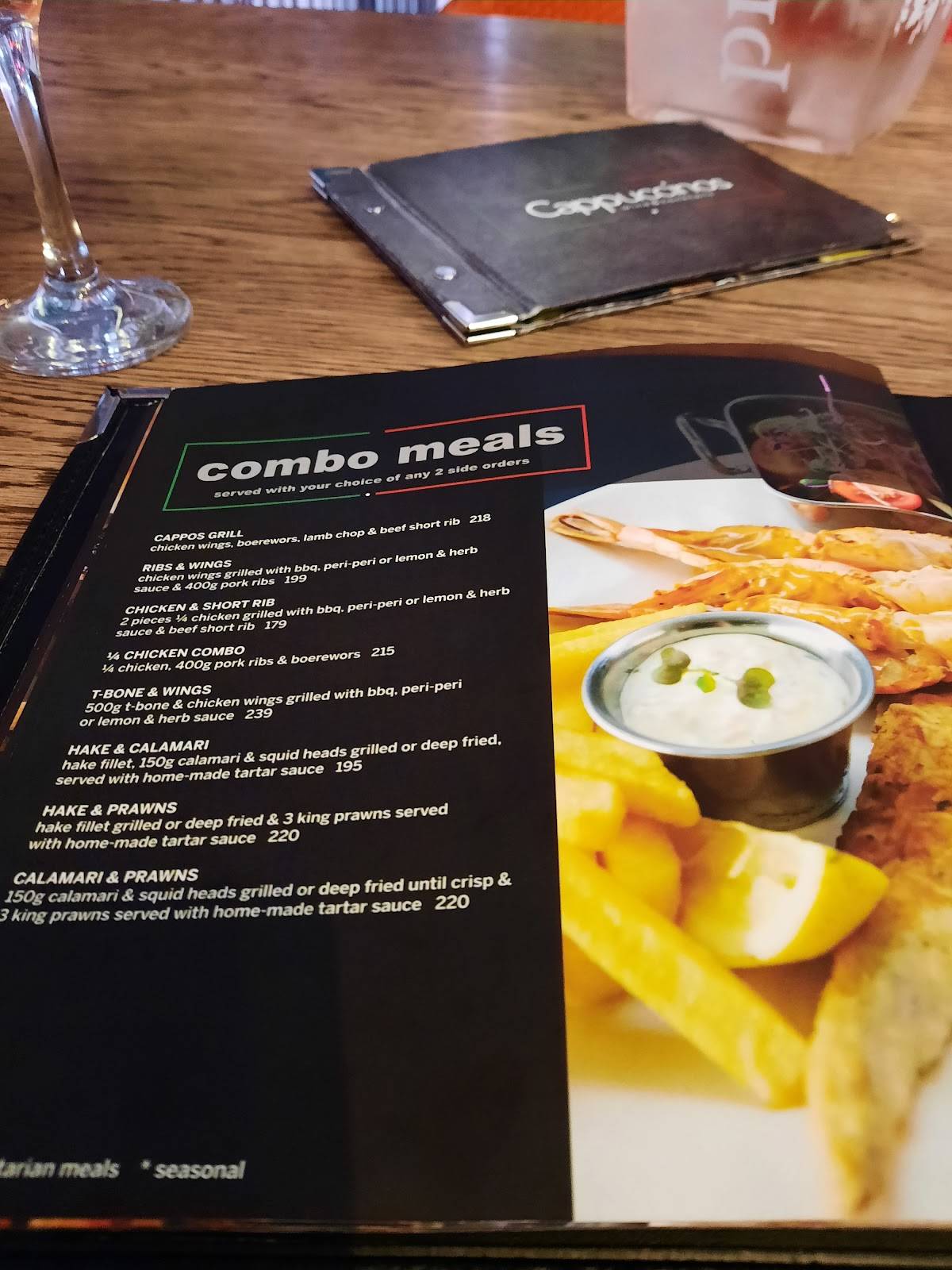 Menu at Cappuccinos @ Mall of the North restaurant, Polokwane, Cnr R81