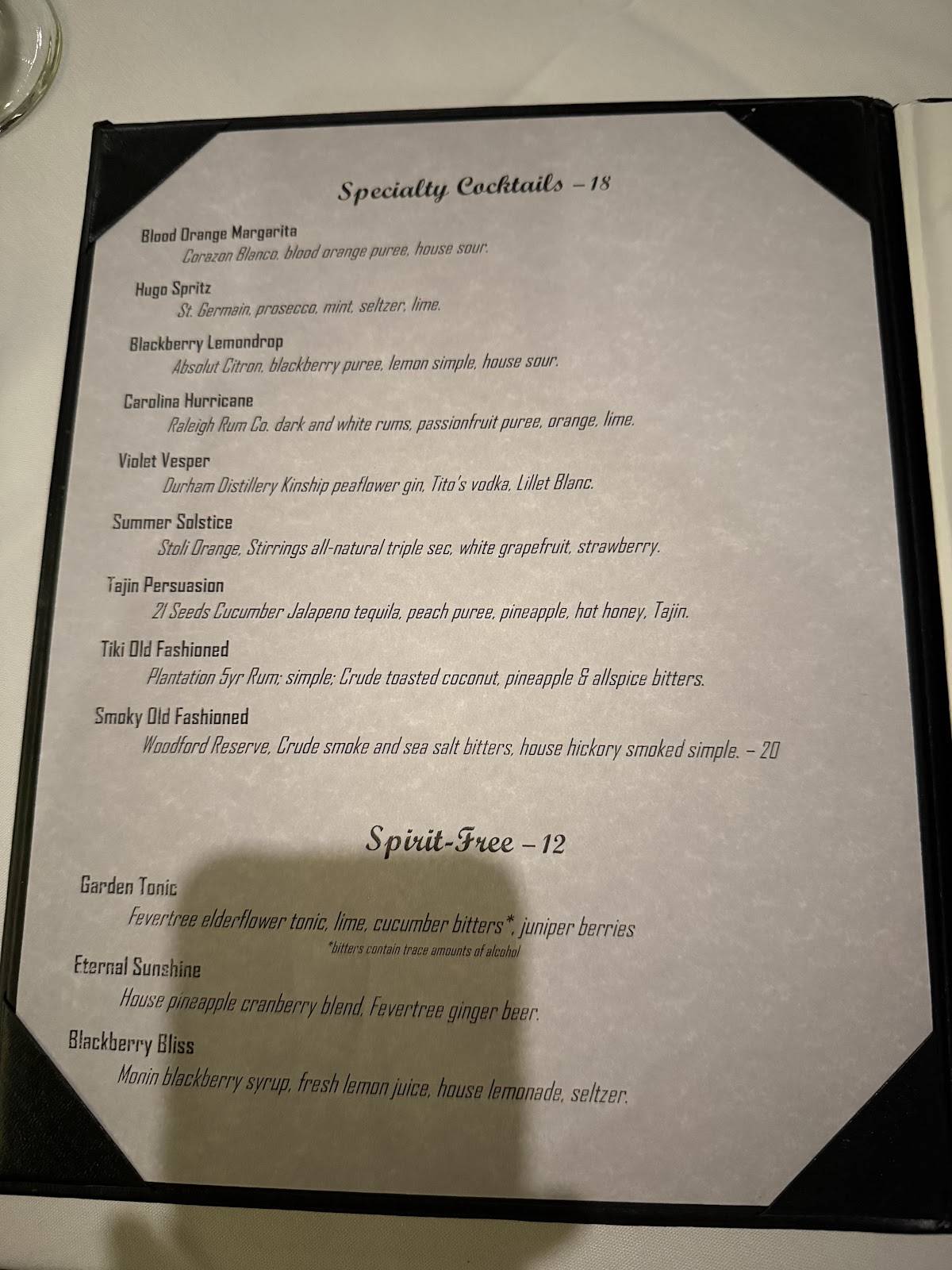 Menu at Rey's Restaurant, Raleigh