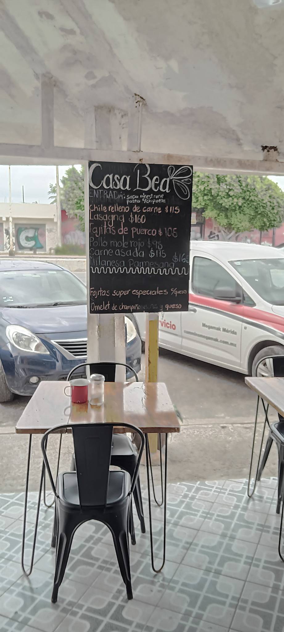 Menu at Casa Bea restaurant, Cancún