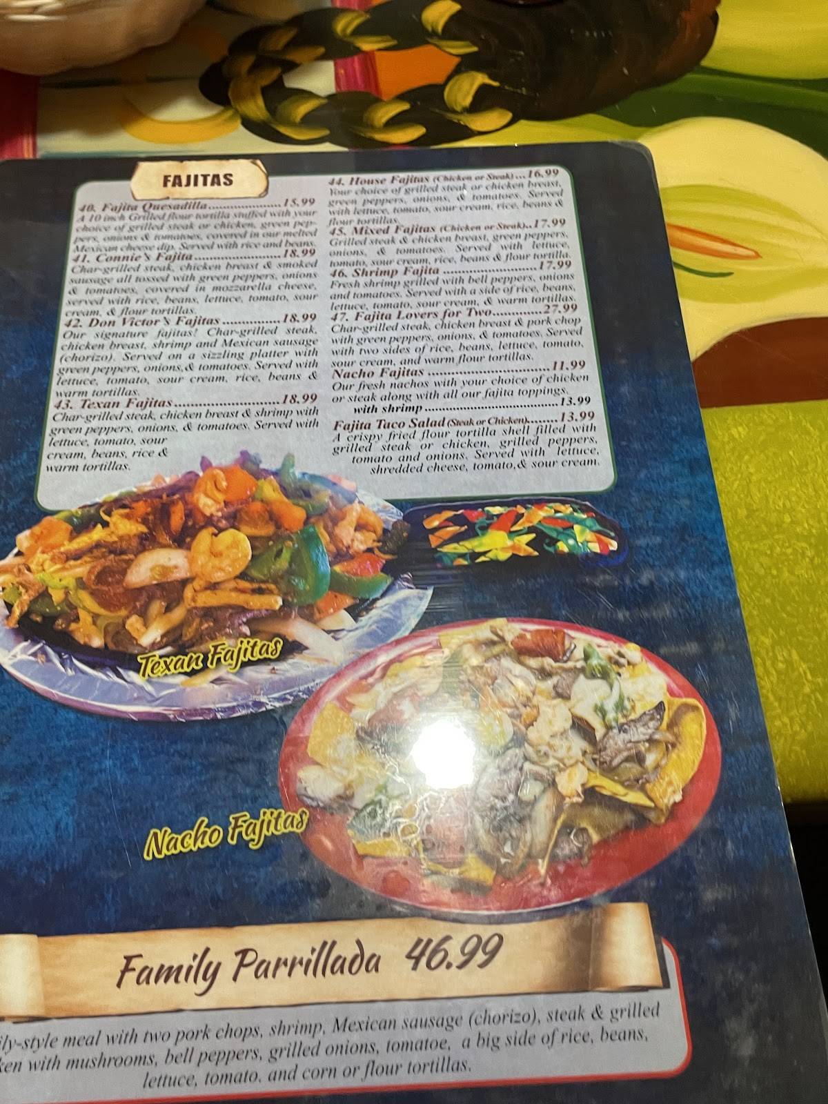 Menu at Casa Fiesta restaurant, Fremont
