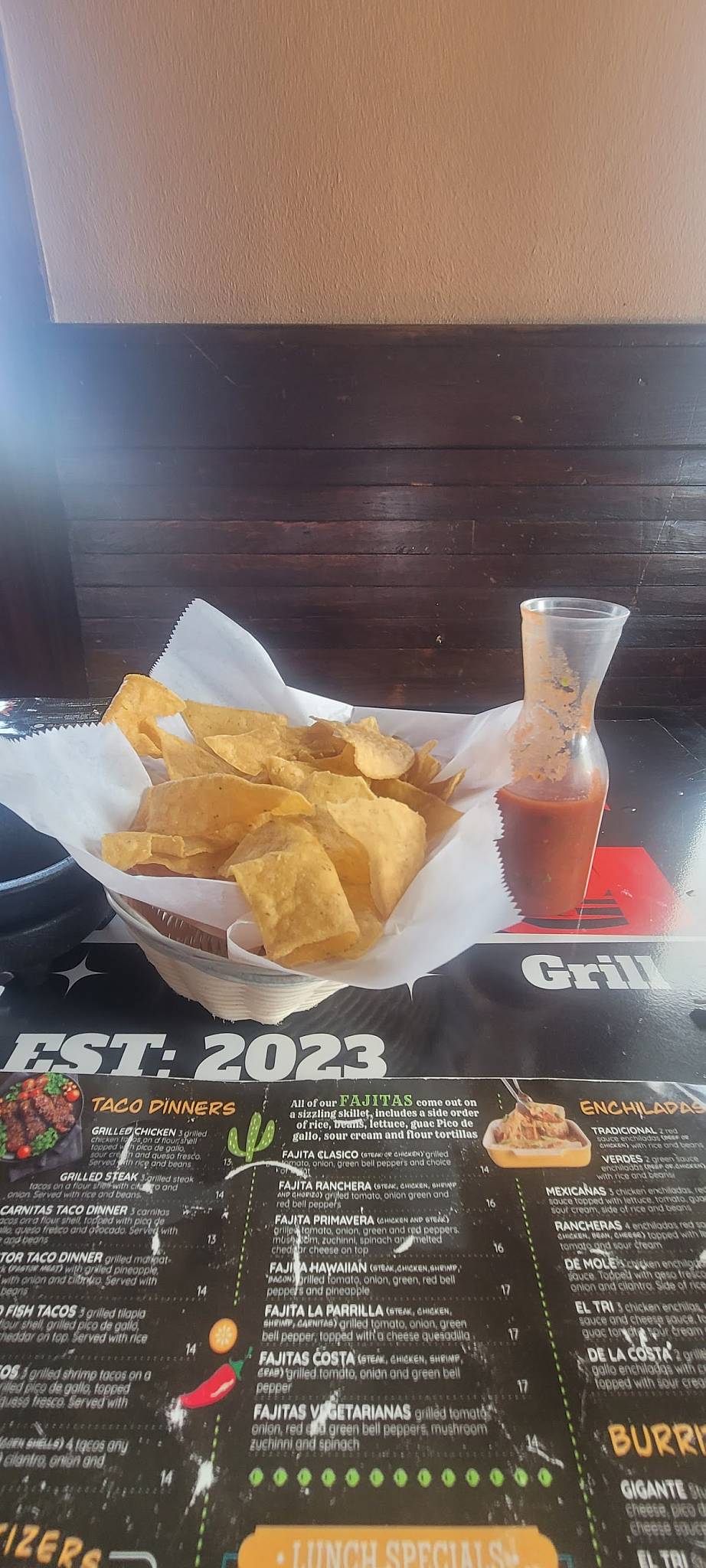 Menu at Casa Oaxaca & B.B.G Mexican Grill restaurant, Minburn