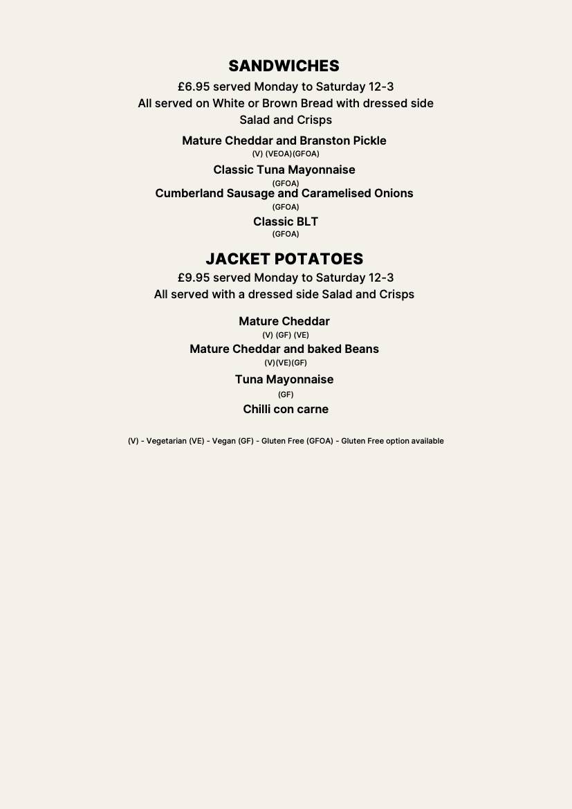 Menu at Castle - Great Leighs restaurant, Great Leighs, Main Rd