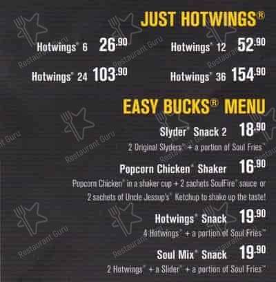 Menu at Chicken Licken Lyttleton Fly-Thru restaurant, Centurion ...