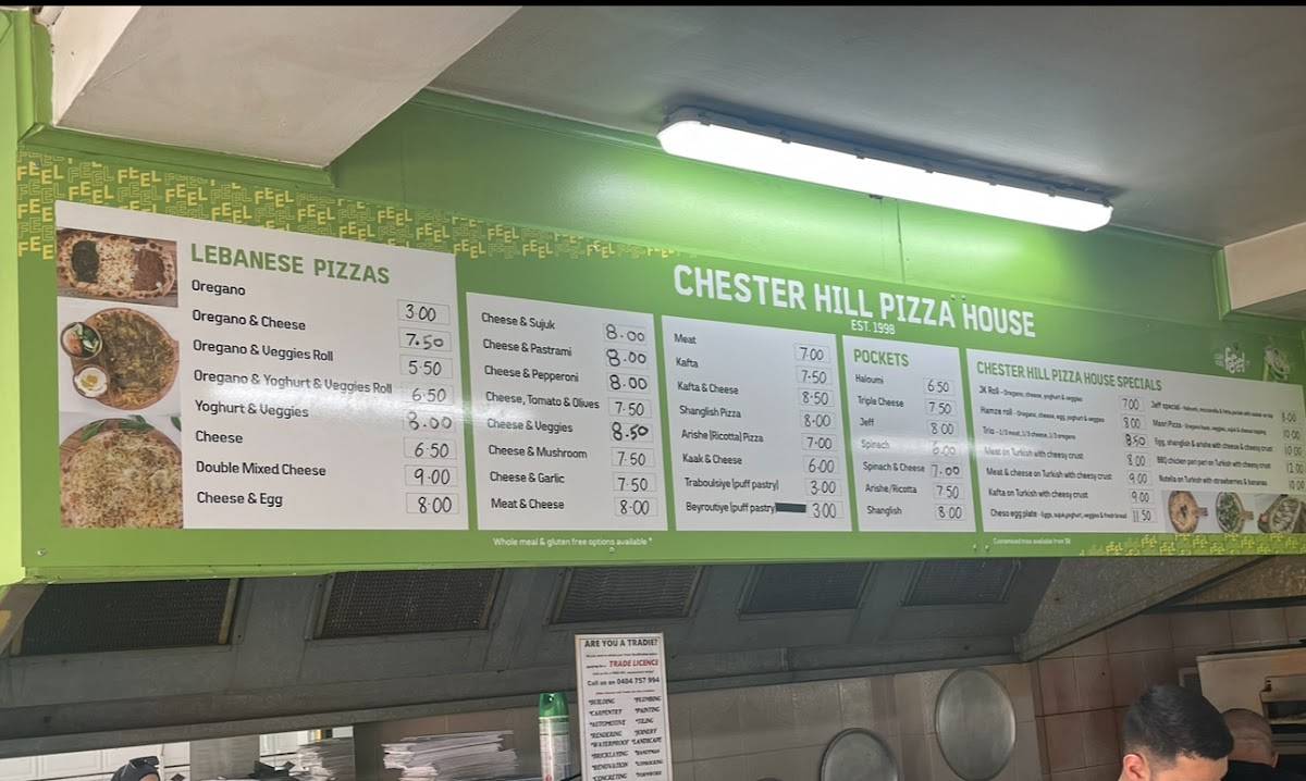 Menu at Cesars Pizza House pizzeria, Chester Hill, 216 Waldron Rd