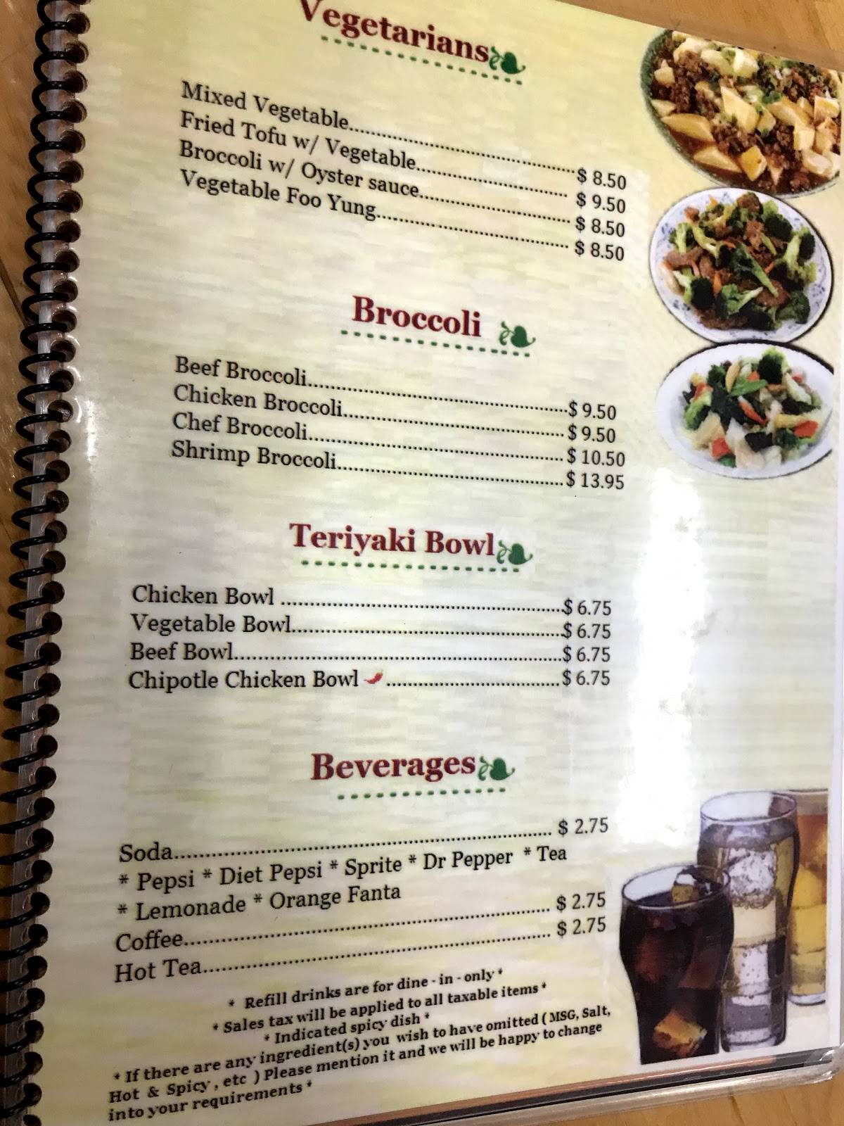 Menu at Chef Lee's Food Express fast food, El Centro