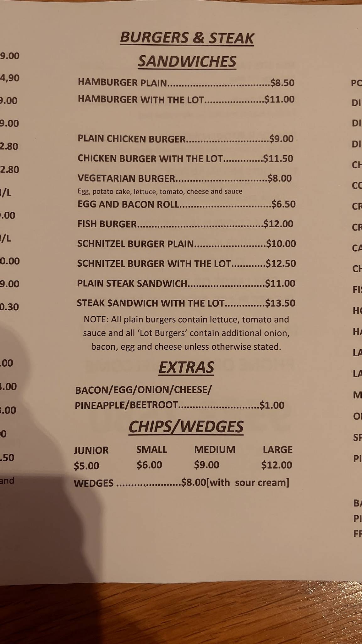Menu at Deep Sea Fish fast food, Cheltenham