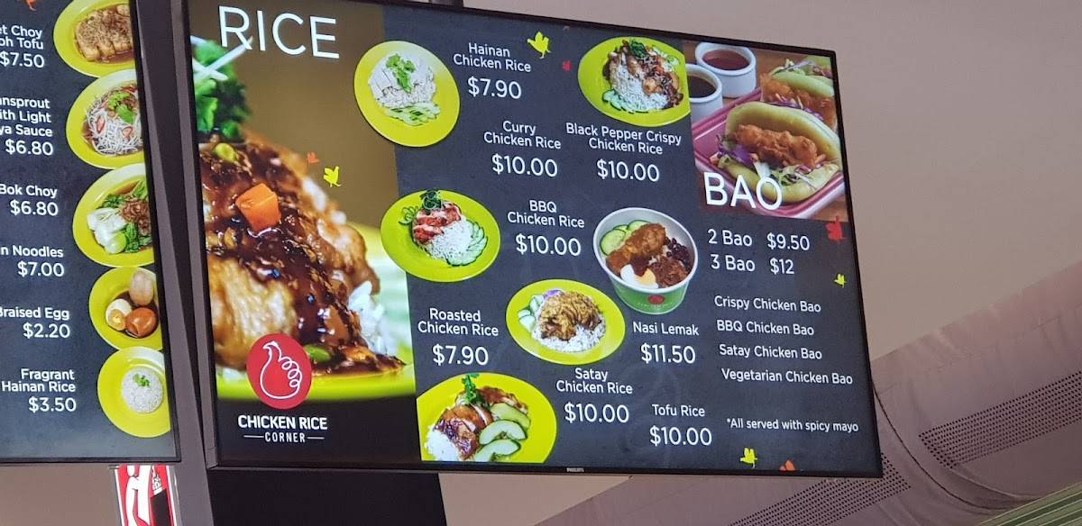 Menu at Chicken Rice Corner (Market City) restaurant, Canning Vale