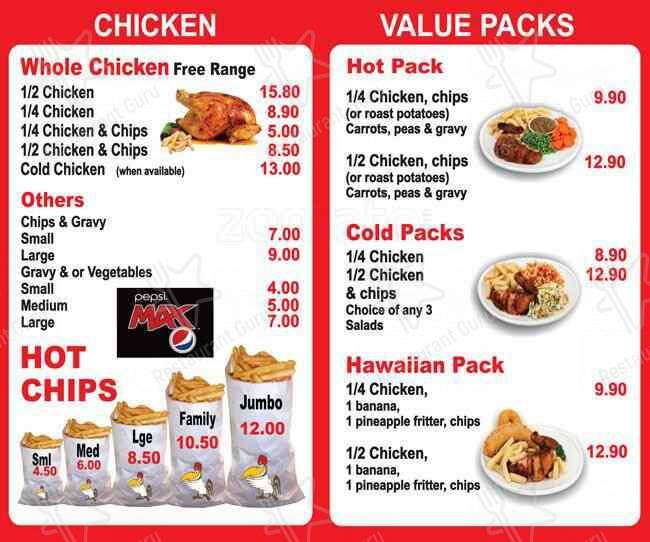 Menu at Chicken Time Norwood fast food, Norwood, 65 The Parade