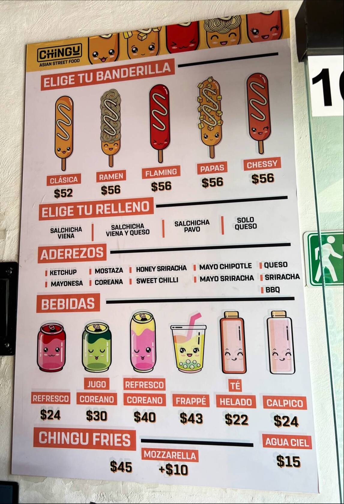 Menu at Chingu restaurant, Zapopan, Av. Niño Obrero 1690-4