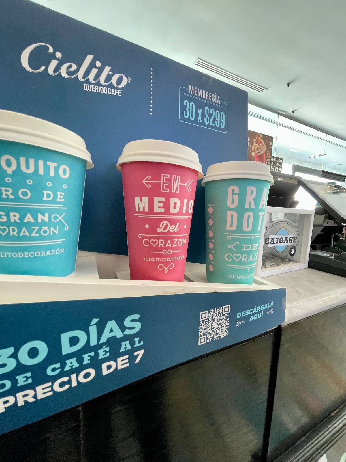 Menu at Cielito Querido Café, Mexico City, Av. Universidad 1000a