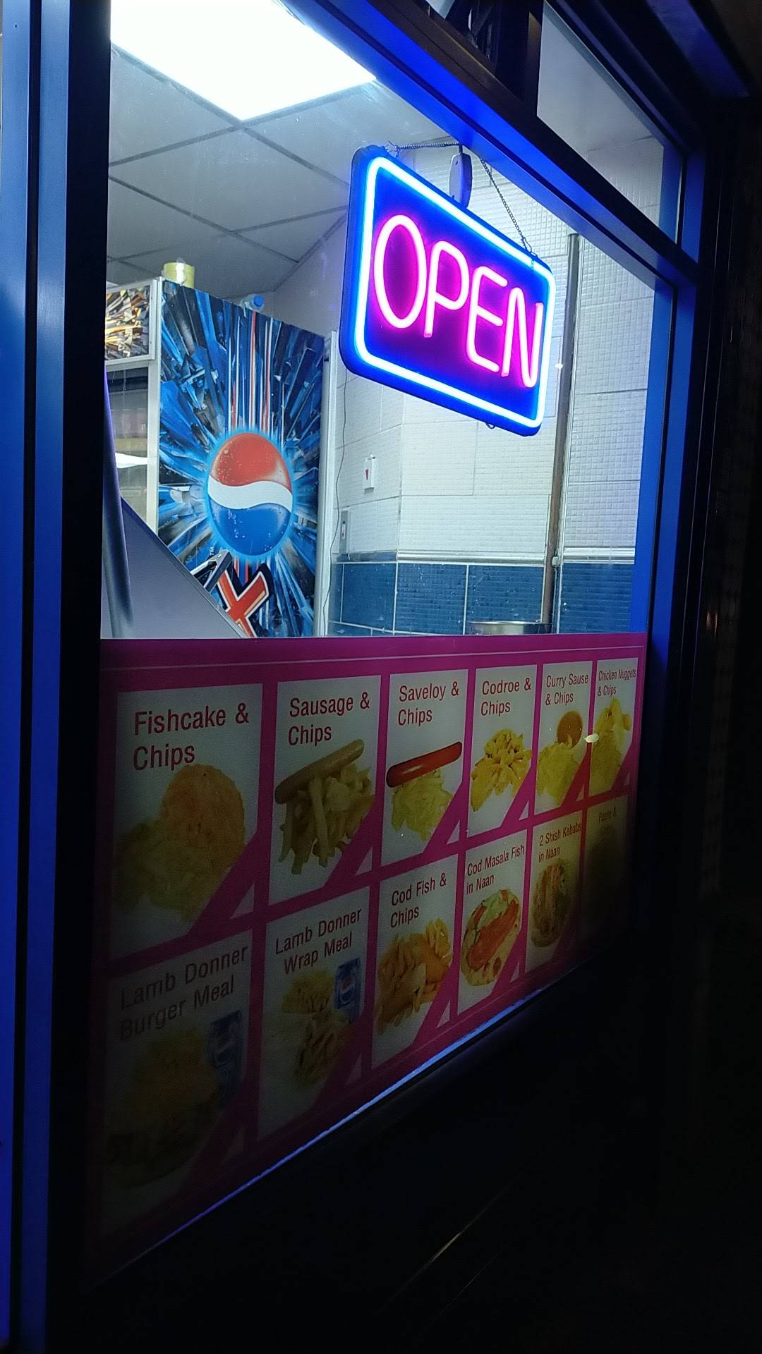 Menu at Classic Fish Bar, Birmingham, 617 Bordesley Grn
