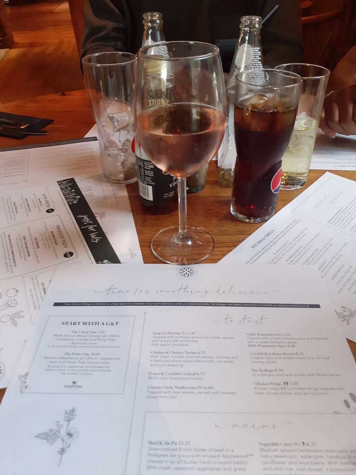 Menu at Clock Warehouse pub & bar, Derby