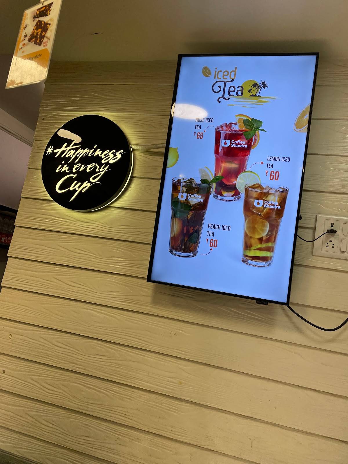 Menu at Coffee Shastra - Adyar, Chennai