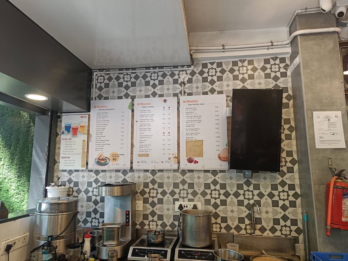 Menu at Coffee Shastra - Adyar, Chennai