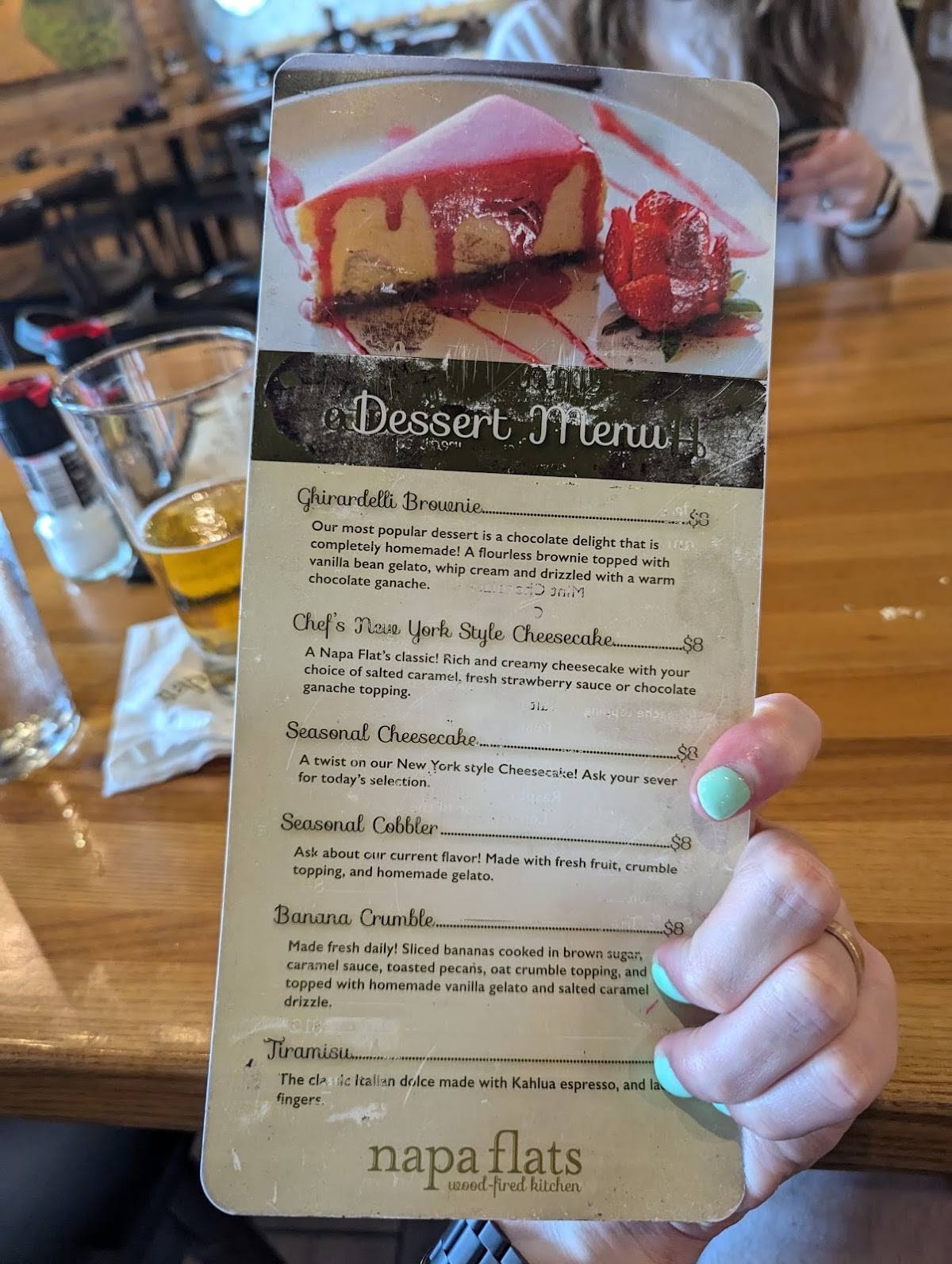 Menu at Napa Flats Wood-Fired Kitchen pub & bar, College Station