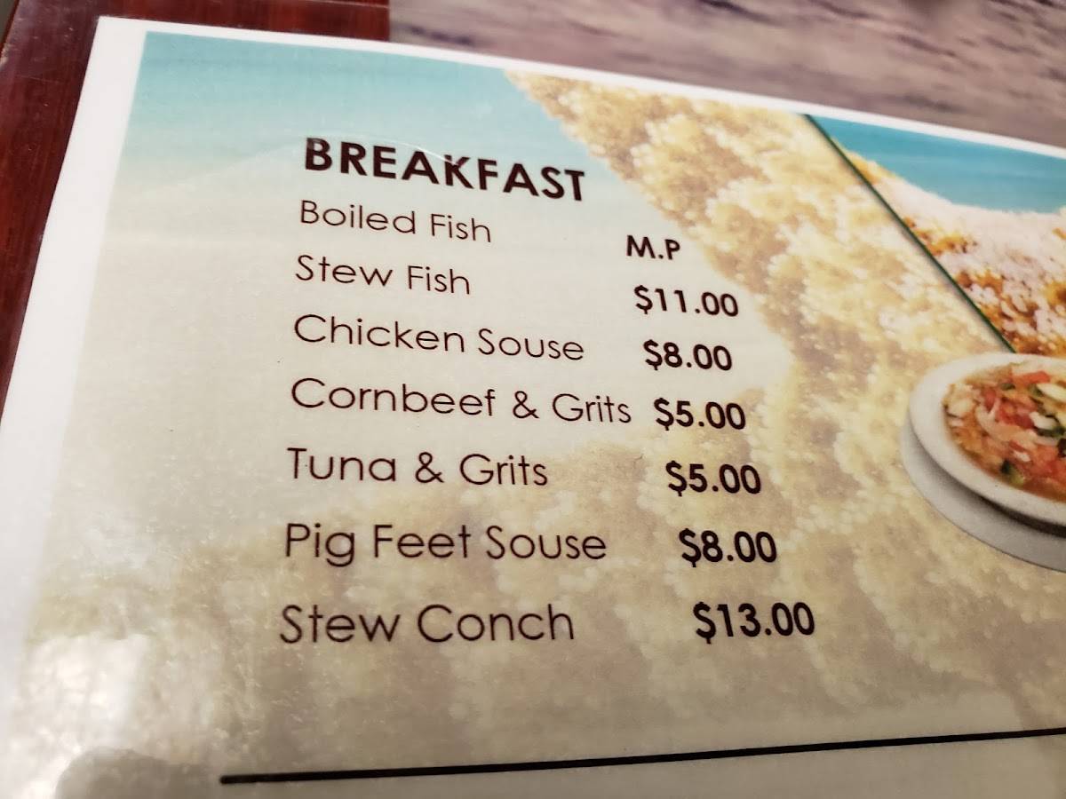 Menu at Conch Heaven restaurant, Miami, NW 27th Ave