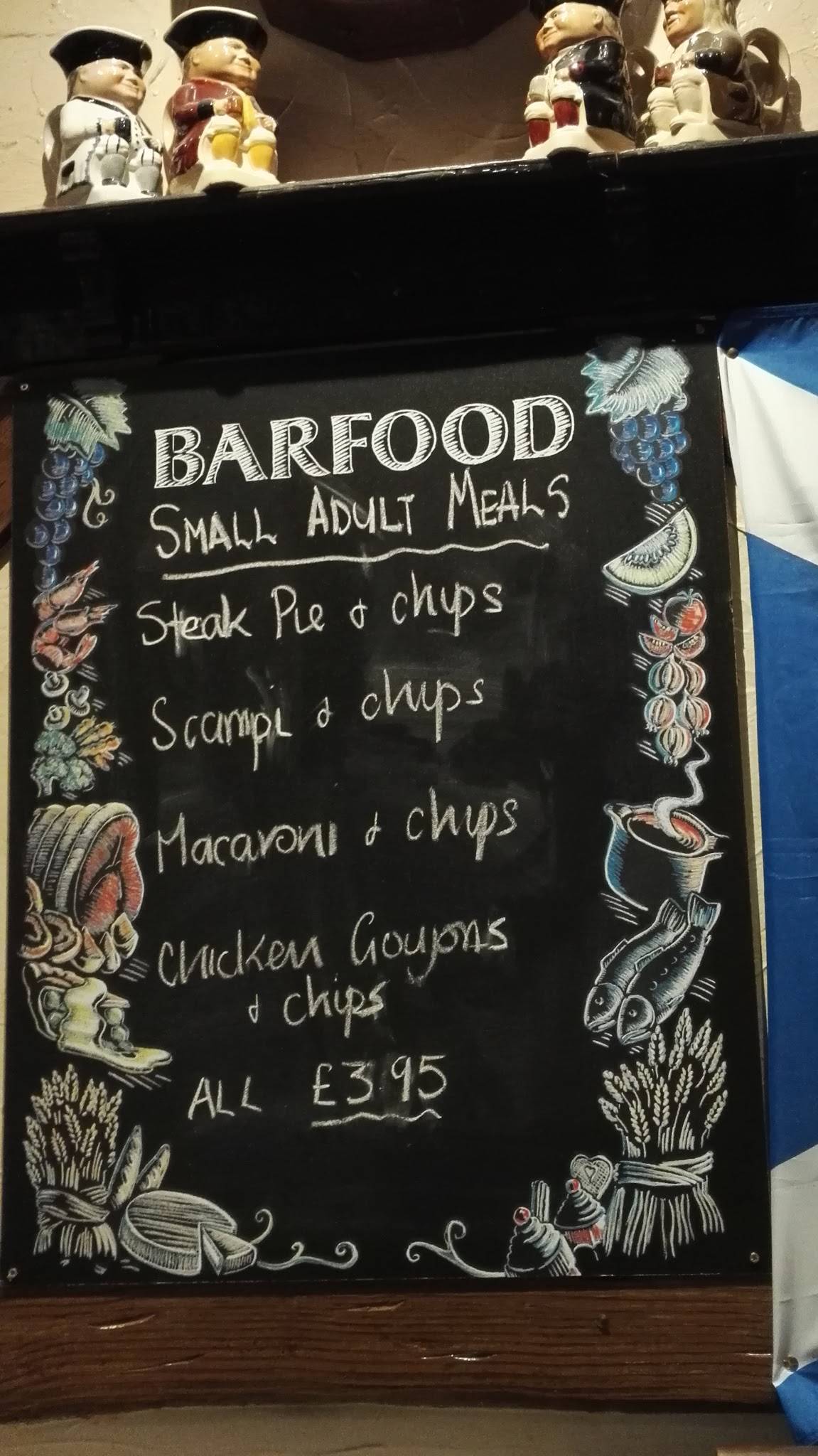 Menu at Cottars pub & bar, Dunfermline