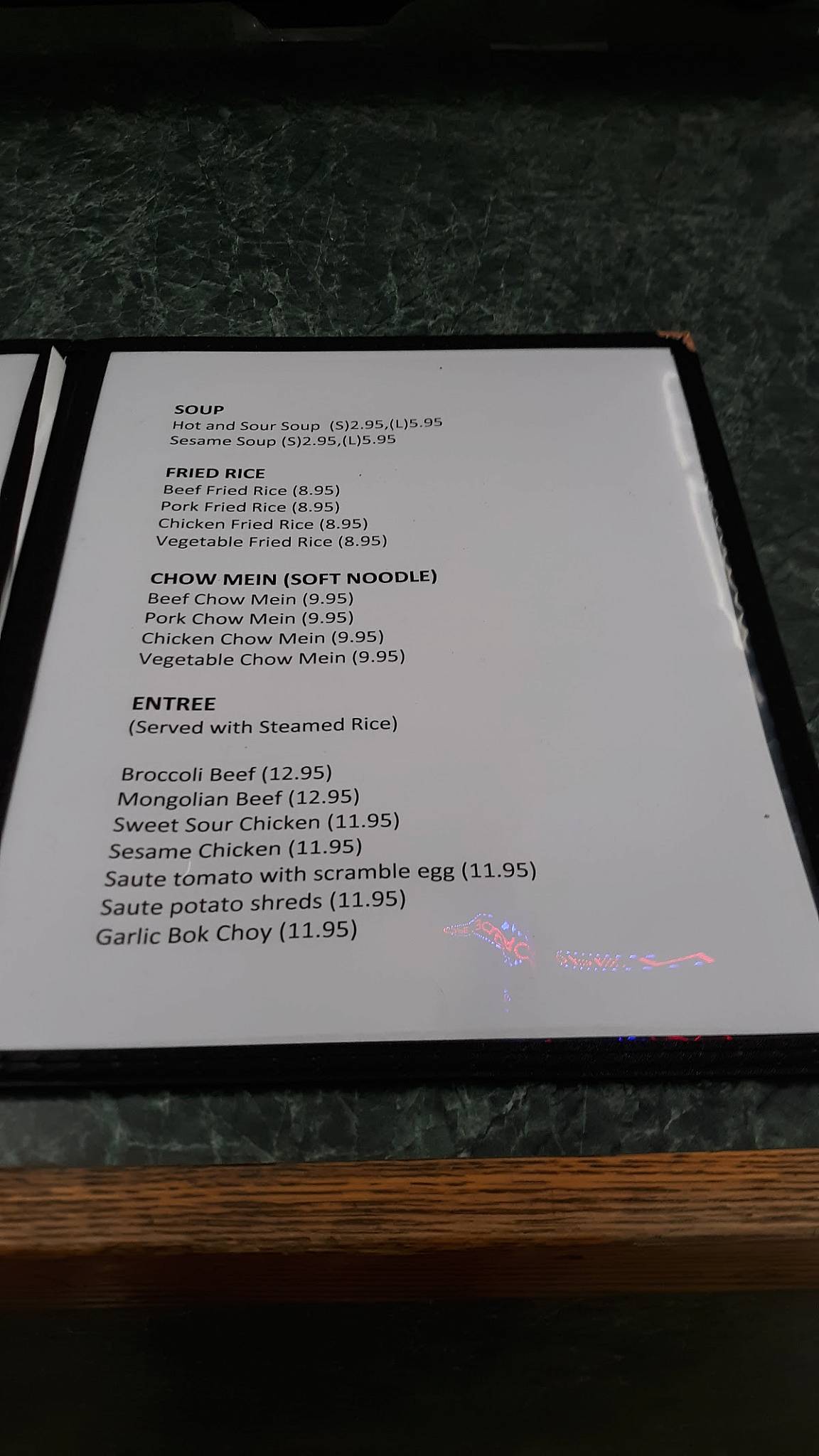 Menu at Cowboy Kitchen restaurant, Aberdeen