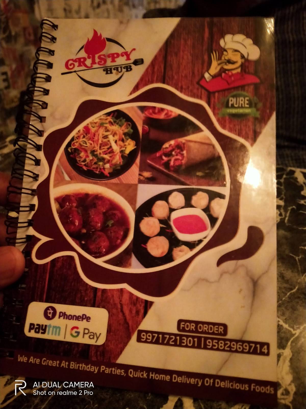 Menu at Crispy Hub, Delhi, School