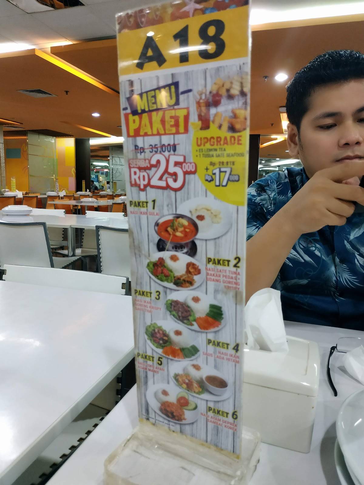 Menu at D'COST Seafood GaMa Plaza restaurant, Central Jakarta