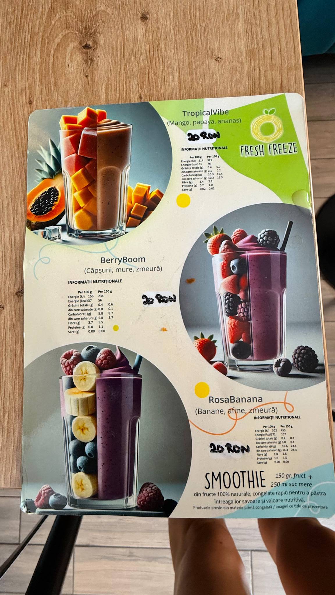 Carta de DOR Restaurant D.O.R., Bran