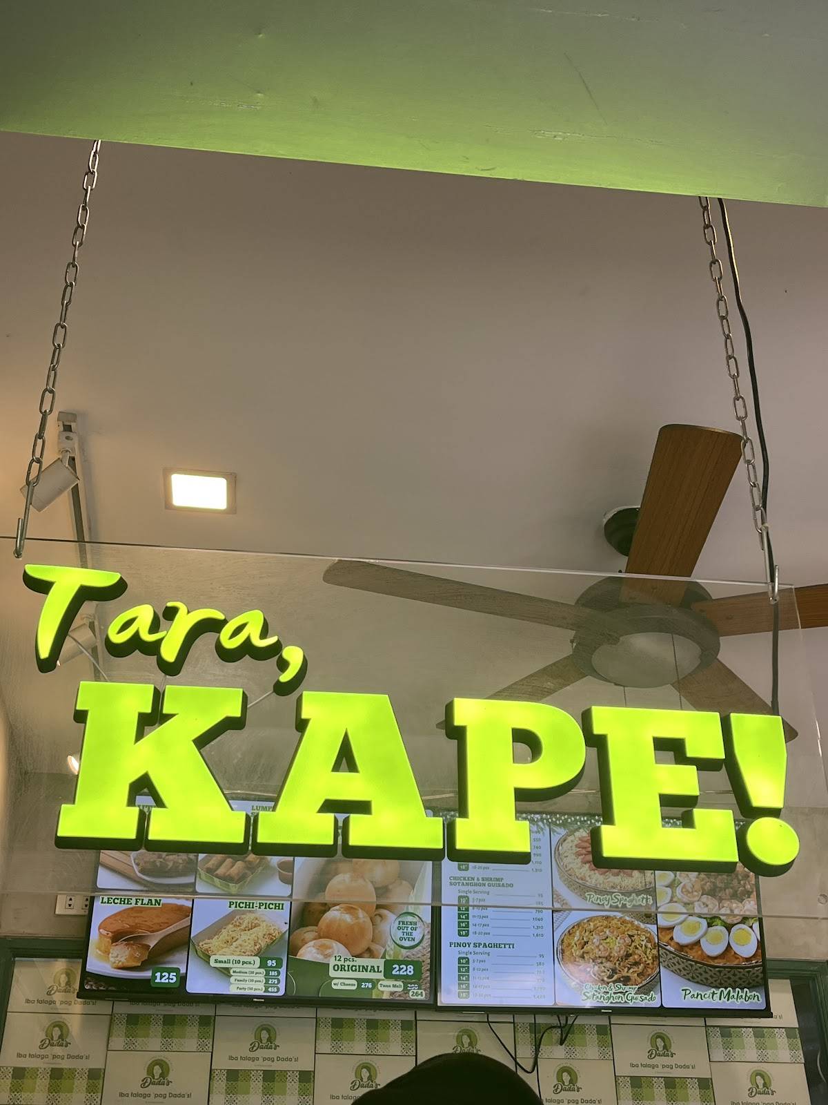 Menu at Dada's Panciteria at Halo-Halo Cubao restaurant, Quezon City