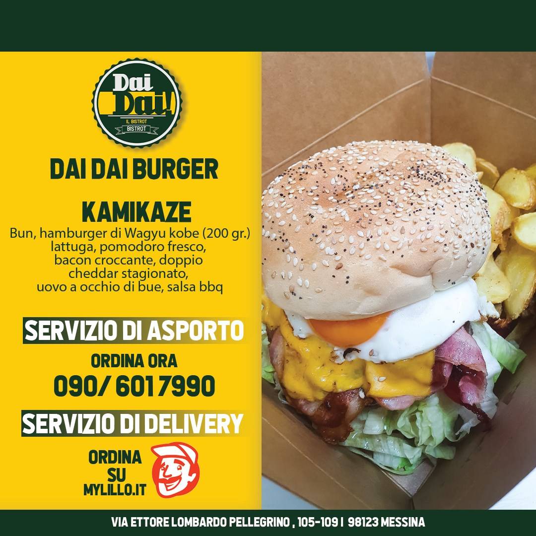 Menu da Dai Dai pub & bar, Messina