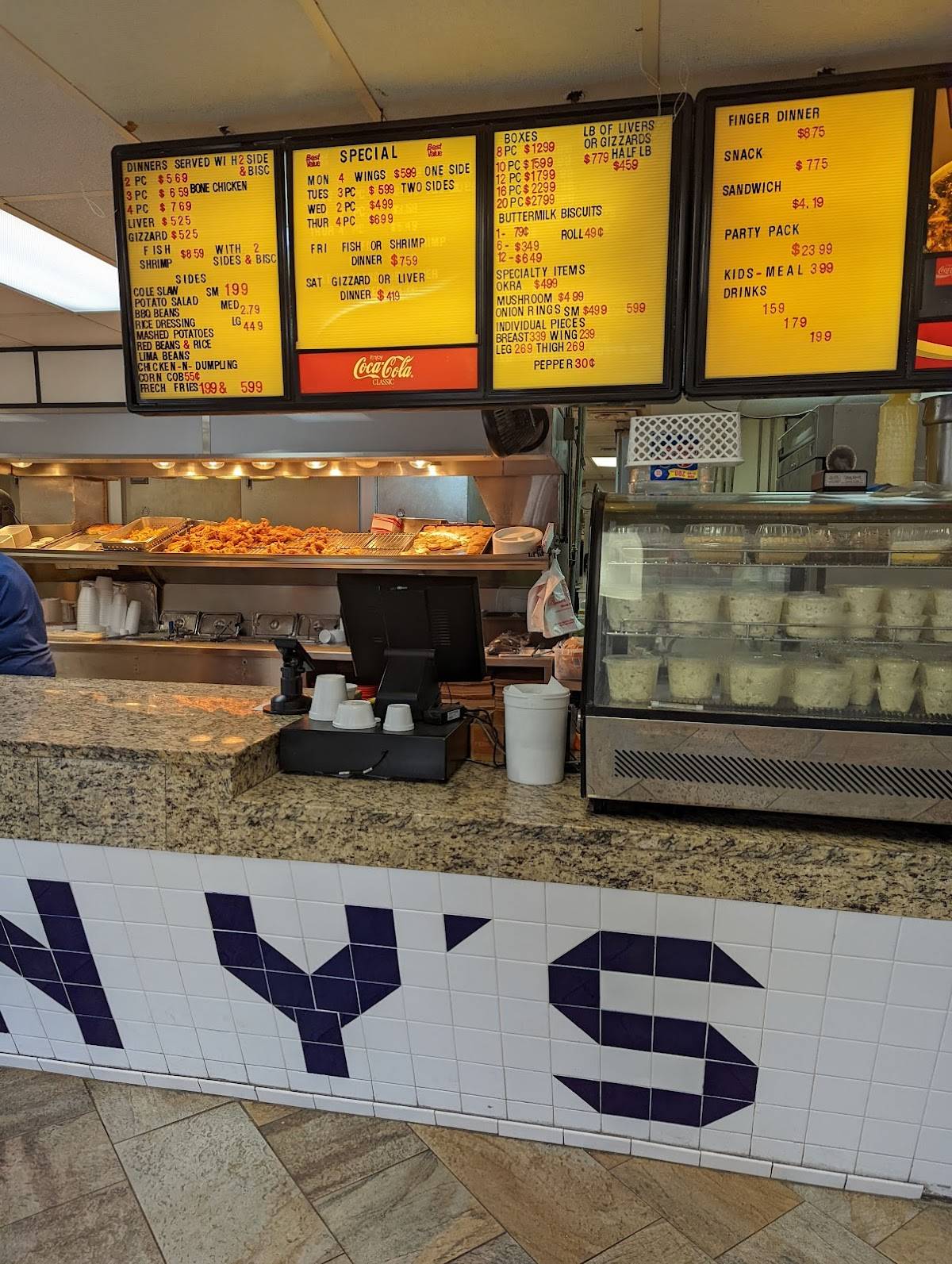 Menu at Danny's Fried Chicken fast food, Niceville, 408 E John Sims Pkwy