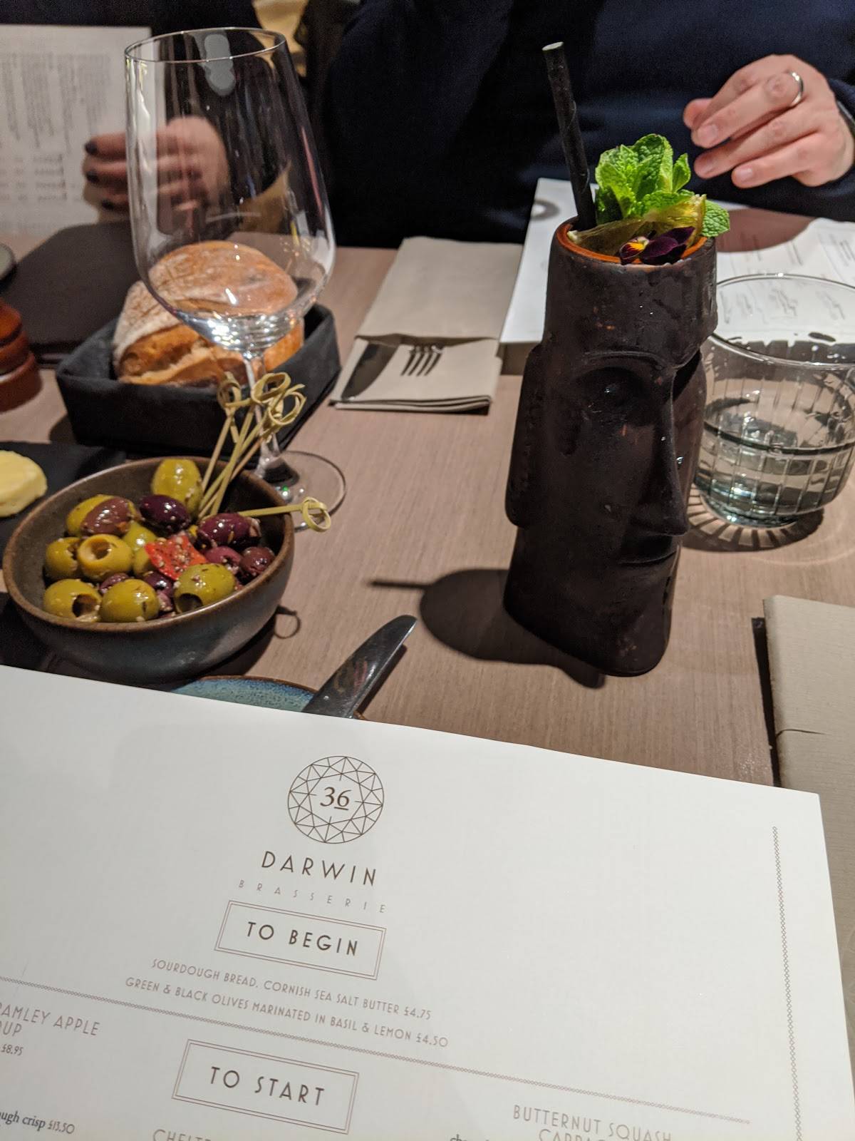 Menu at Darwin Brasserie pub & bar, London, Level 36