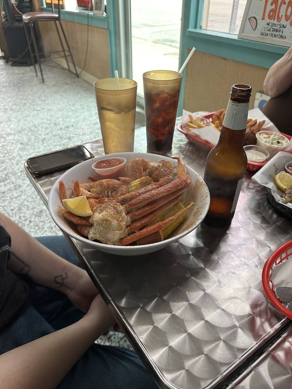 Menu at Macker Seafood restaurant, Daytona Beach, 141 Bay St
