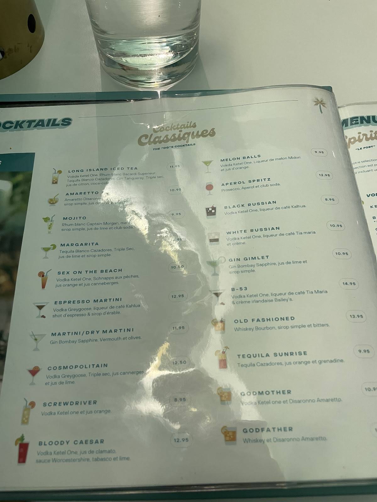 Menu at Le Blue desserts, Saint-Lambert