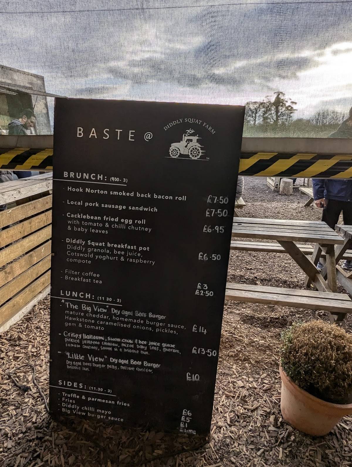 Menu at Diddly Squat Farm Restaurant, Chipping Norton